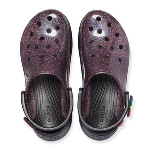 CROCS | Shoes | Crocs Classic Bae Pride Translucent Glitter Clogs ...